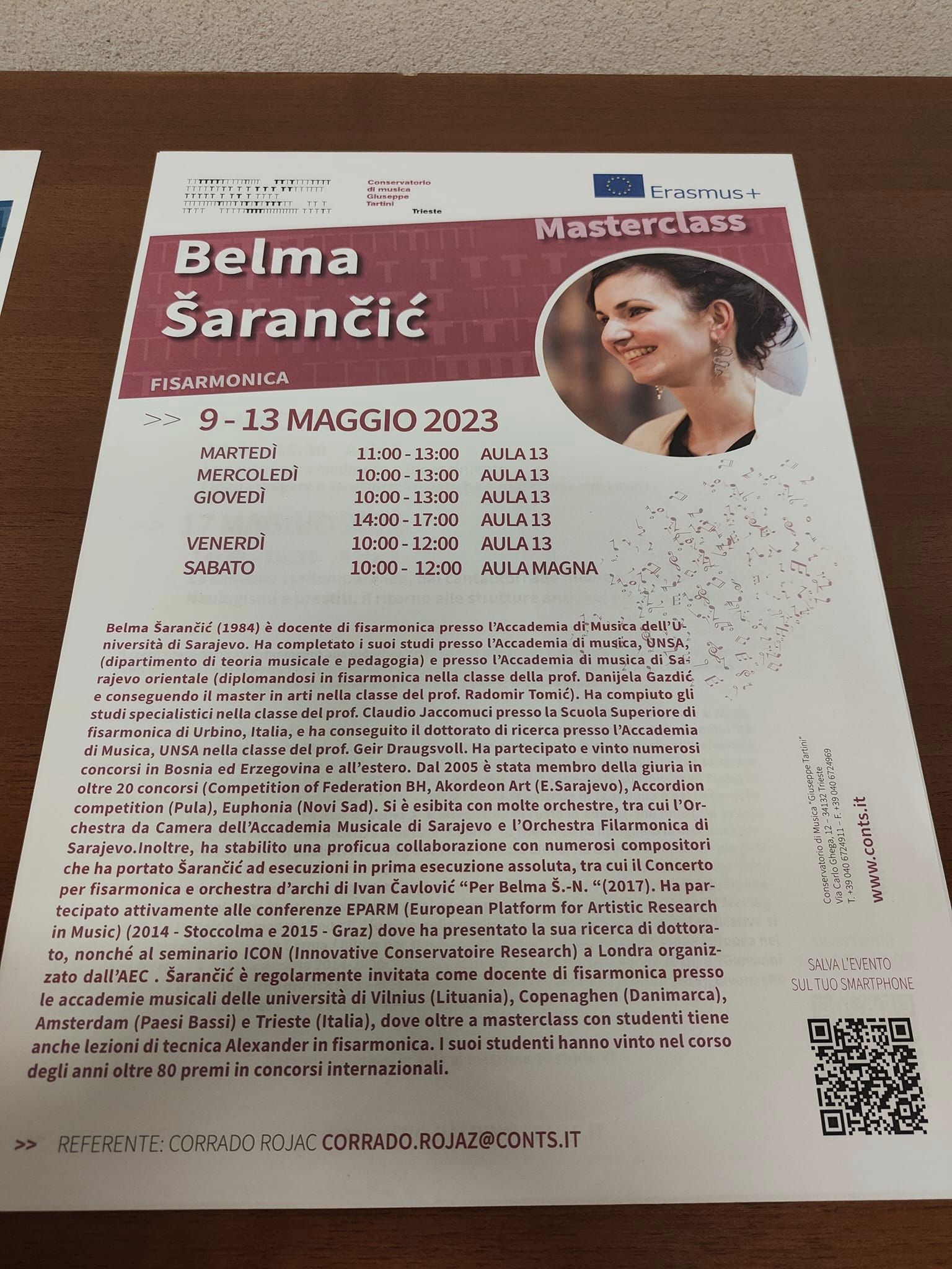 Profesorica Muzičke akademije UNSA Belma Šarančić gostovala na ... Profesorica Muzičke akademije UNSA Belma Šarančić gostovala na ...