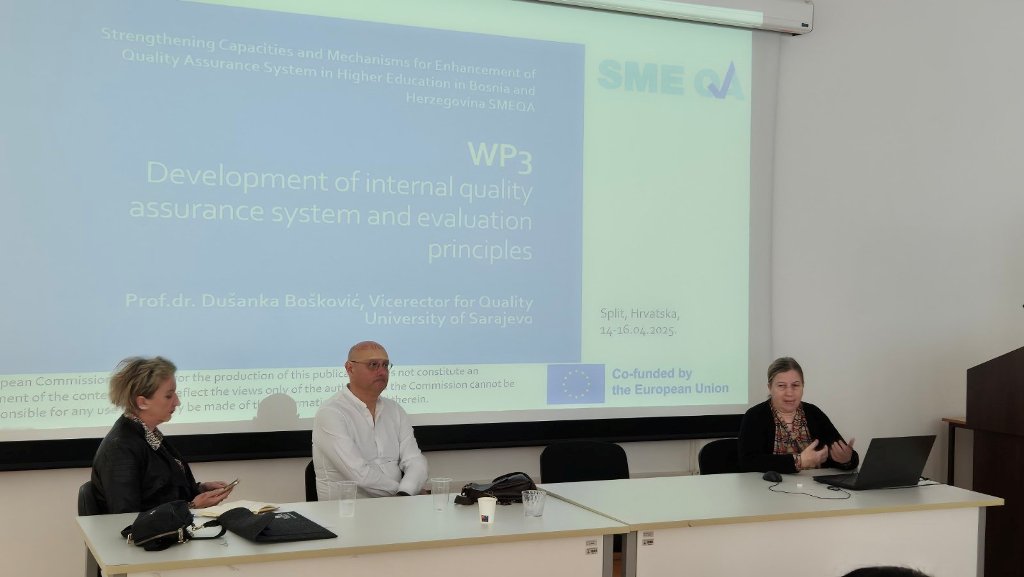 Održana trodnevna radionica u okviru ERASMUS+ CBHE projekta SMEQA | Univerzitet u Sarajevu