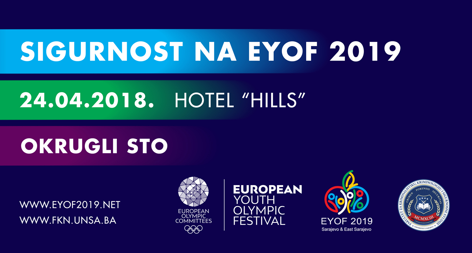 Round Table: “Security at EYOF 2019” | University of Sarajevo