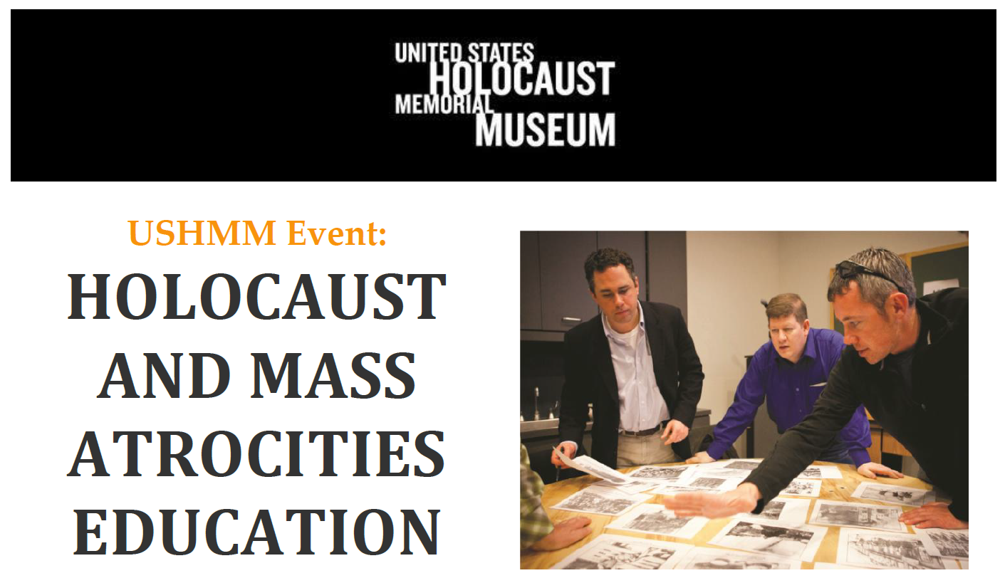 United States Holocaust Memorial Museum (USHMM) Event: HOLOCAUST AND ...