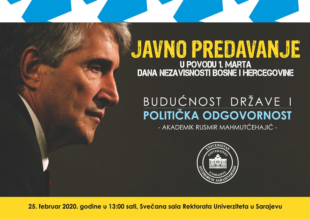 Open Lecture by academician Rusmir Mahmutćehajić “The future of the ...