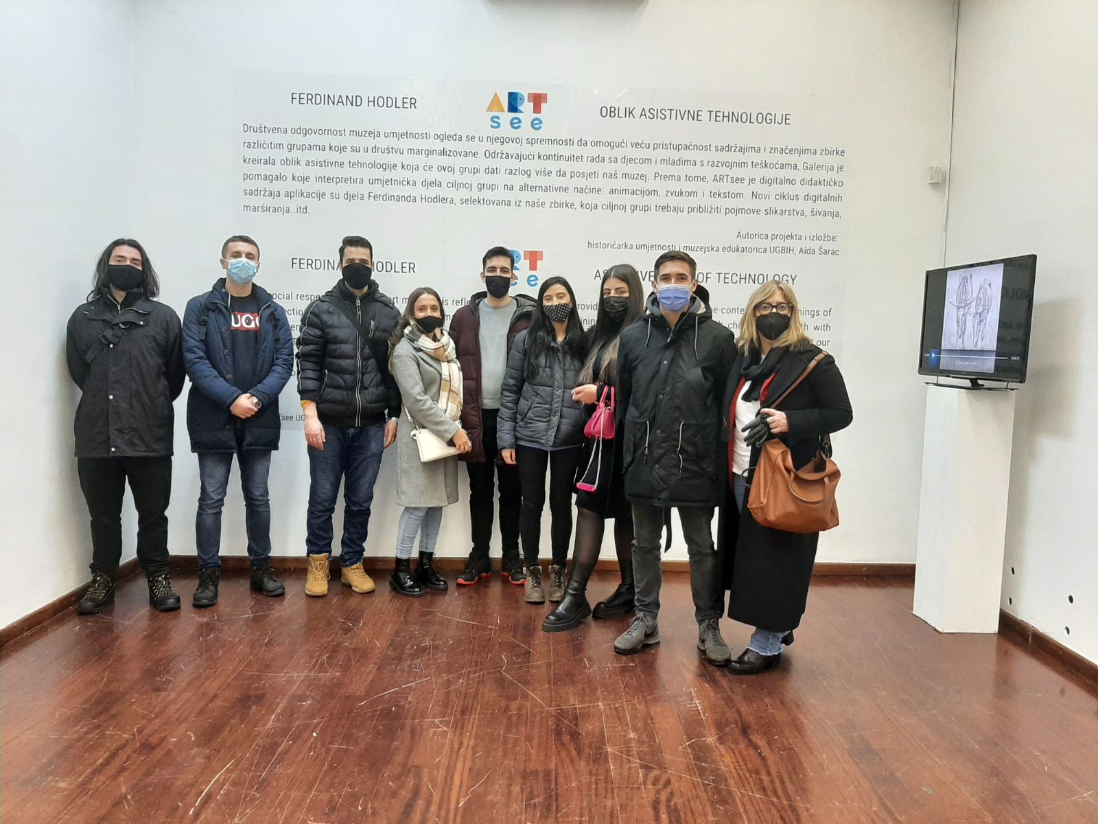 Faculty of Political Sciences students UNSA visited the Art Gallery of ...