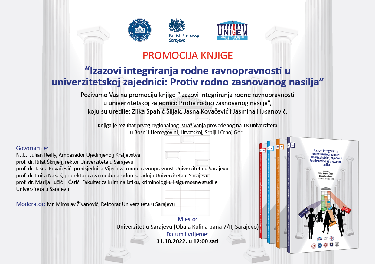 Najavljujemo promociju knjige: "Izazovi integriranja rodne ...