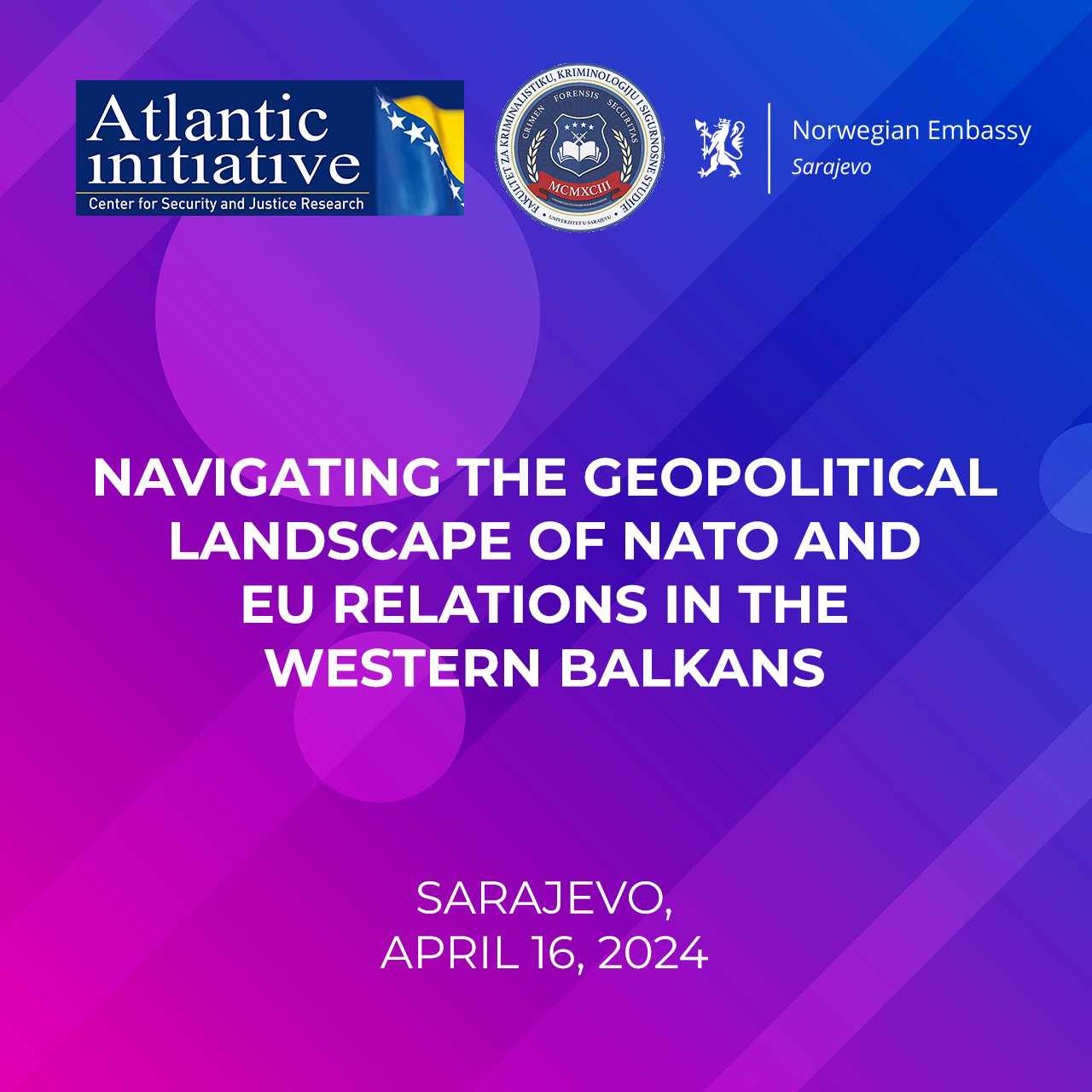 Serija predavanja i diskusija | Navigating the Geopolitical Landscape ...
