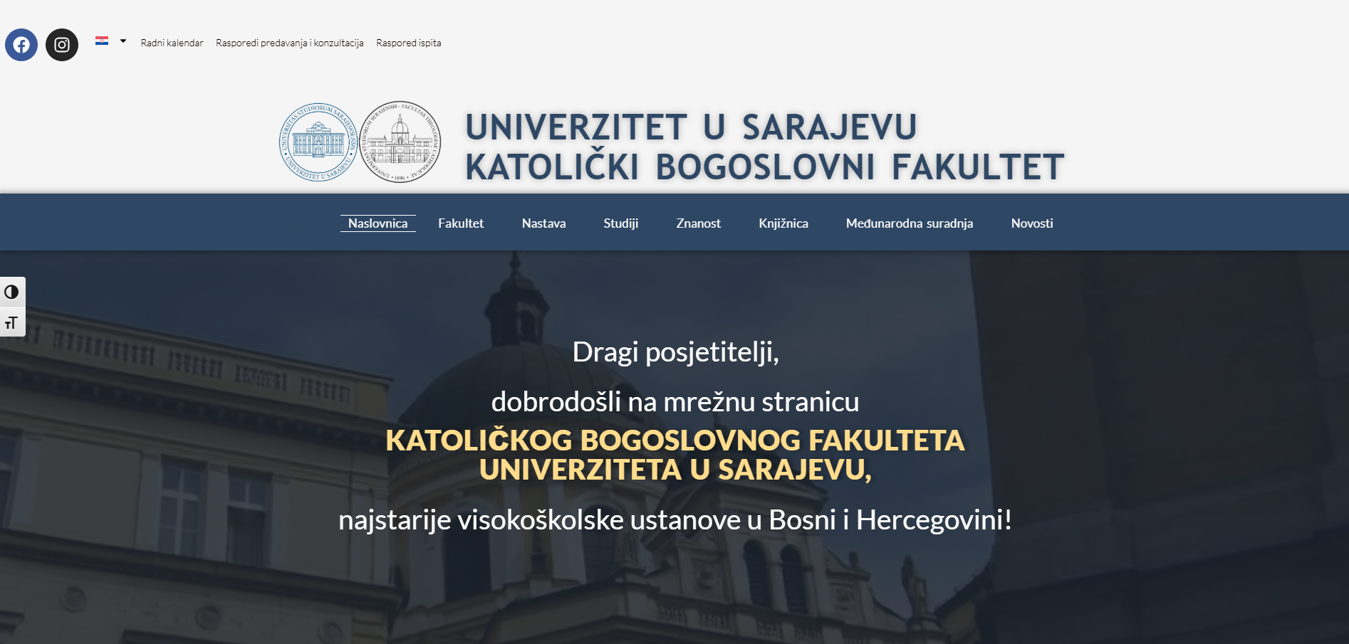Nova mrežna stranica Katoličkog bogoslovnog fakulteta (KBF ...