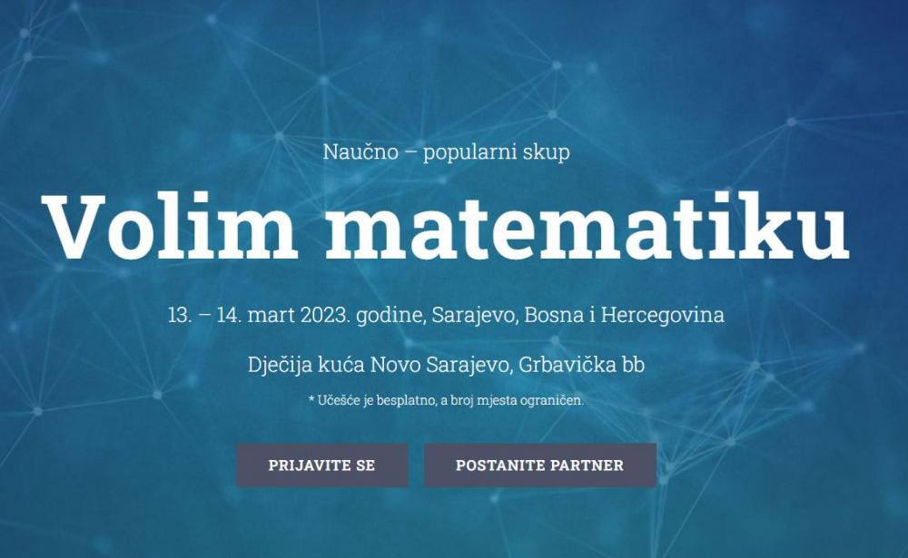 Naučno-popularni skup “Volim matematiku” | Univerzitet u Sarajevu