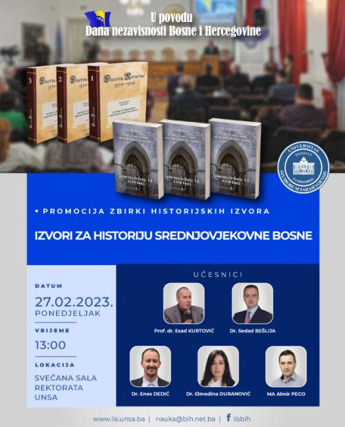 Povodom Dana nezavisnosti Bosne i Hercegovine | Promocija zbirki historijskih izvora: "Izvori za ...