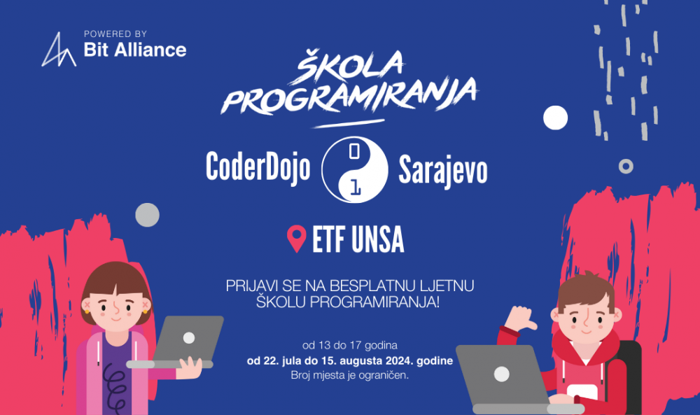 CoderDojo 2024: Otvorene prijave za besplatnu ljetnu školu programiranja | Univerzitet u Sarajevu
